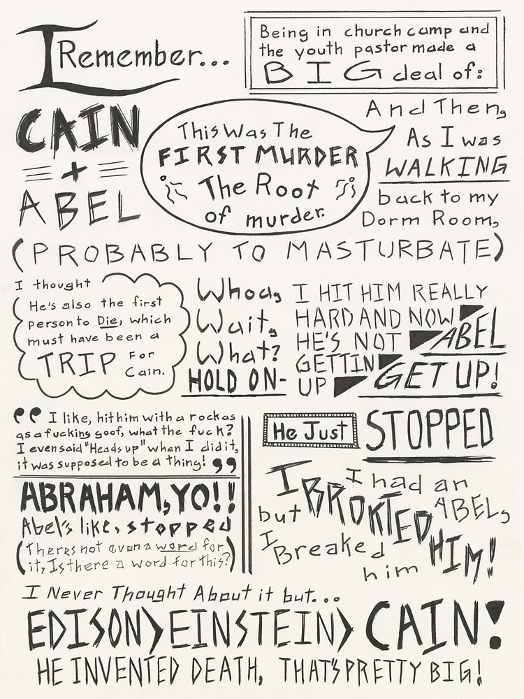 "Cain And Abel - MBMBaM" Sticker for Sale by NoNameWaterClr | Redbubble