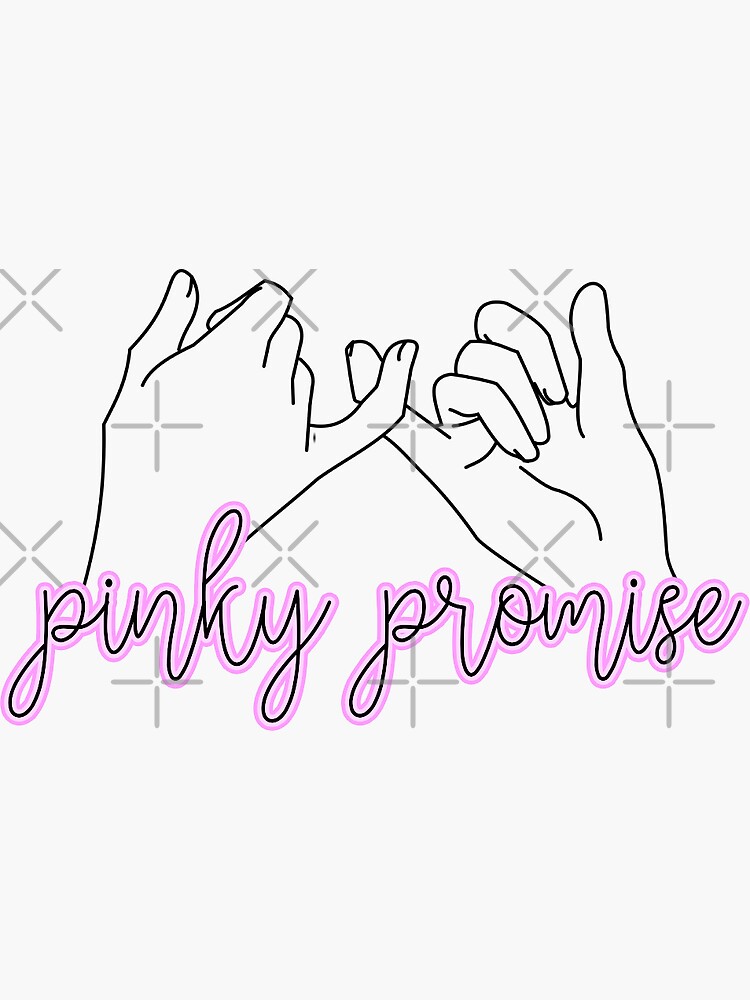"pinky promise" Sticker by cait-walker20 | Redbubble