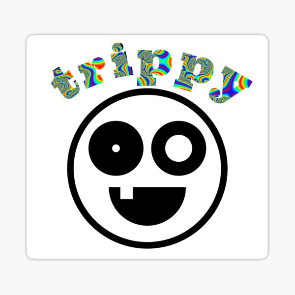 "Trippy Face" Sticker for Sale by WitchesNBitches | Redbubble