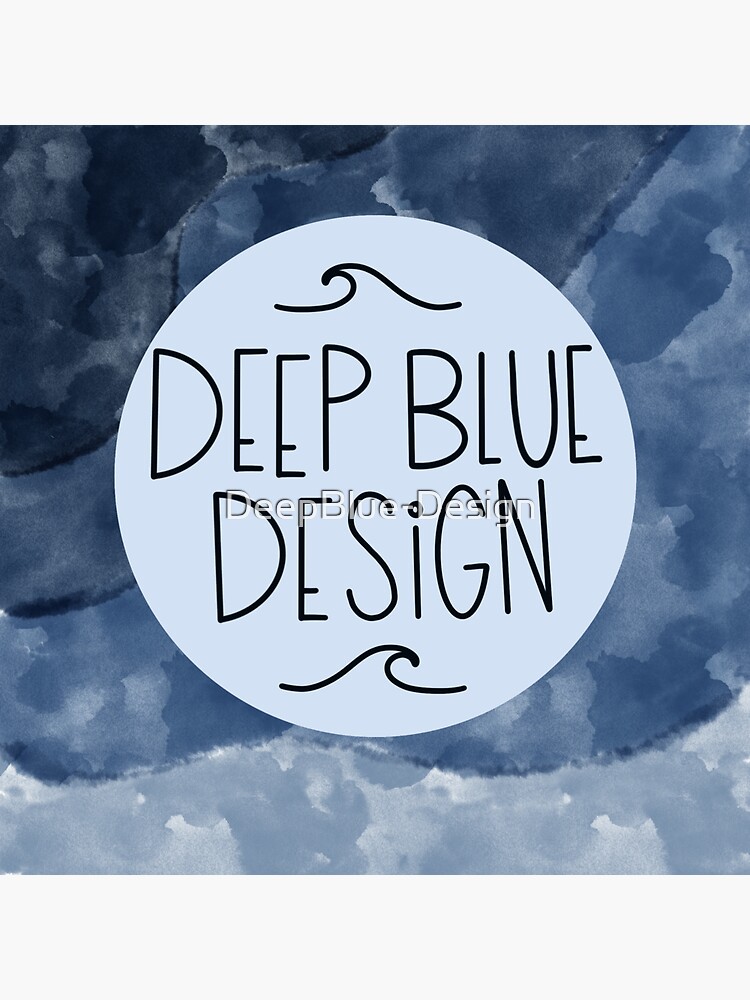 "Deep Blue Design Logo" Sticker for Sale by DeepBlue-Design | Redbubble