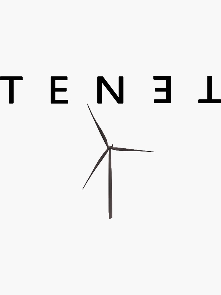 "Tenet Windmill Design" Sticker by docBrown00 | Redbubble