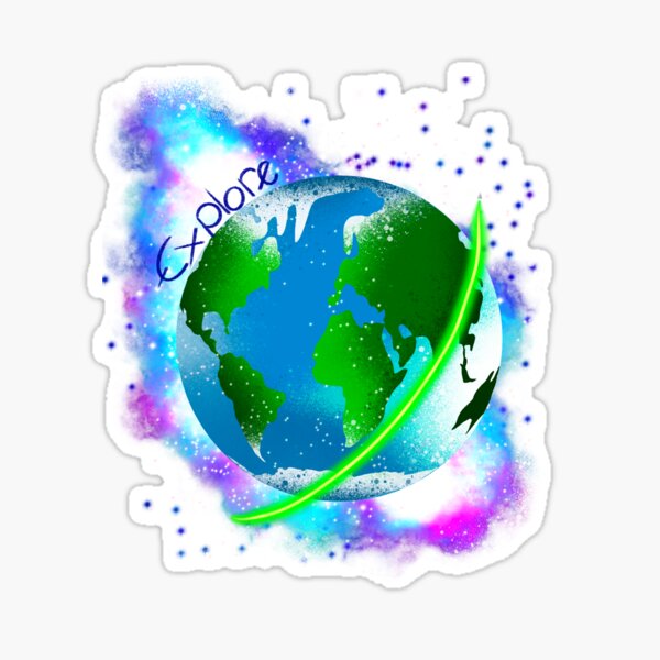 "Explore" Sticker by TheArtOfTreble | Redbubble
