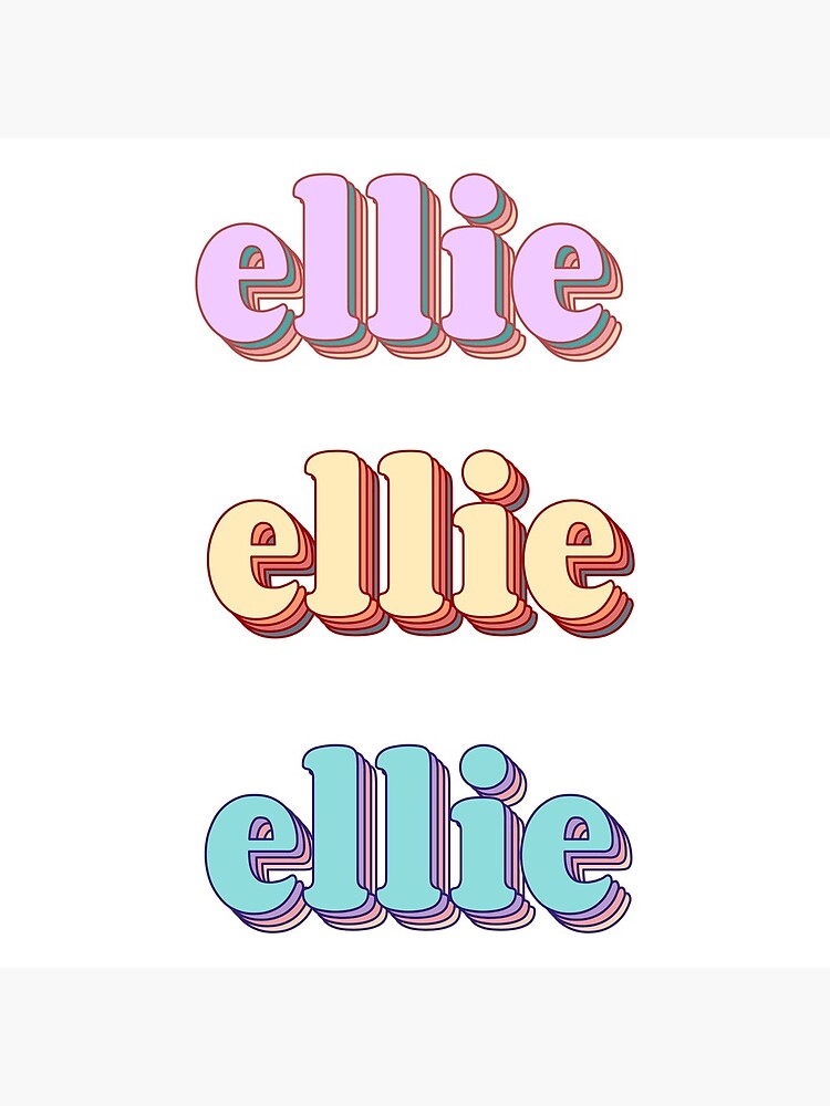 "Ellie Word Art" Poster for Sale by Arexus | Redbubble