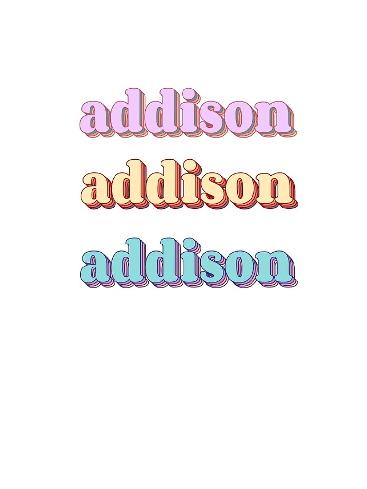 "Addison Word Art" Graphic T-Shirt Dress for Sale by Arexus | Redbubble