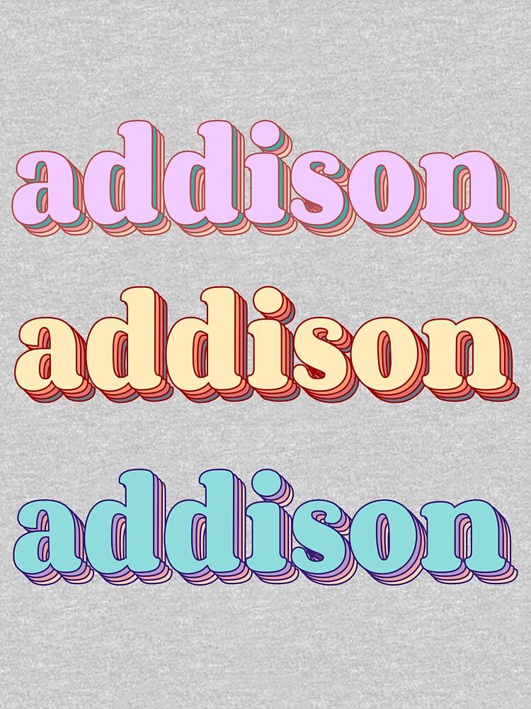 "Addison Word Art" Kids Pullover Hoodie for Sale by Arexus | Redbubble