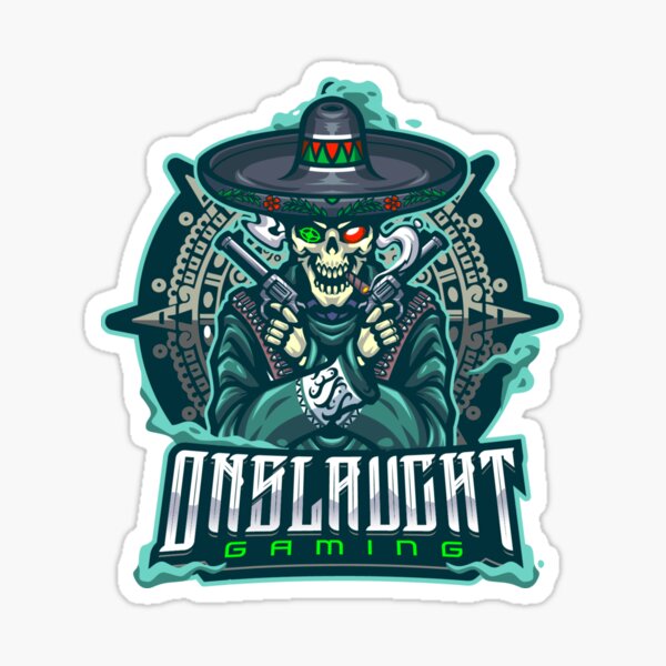 "Onslaught Gaming" Sticker by texassailor | Redbubble