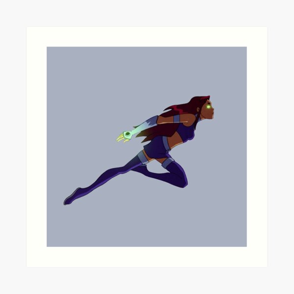 "Starfire Teen Titans Flying" Art Print for Sale by ajuly | Redbubble