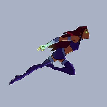 "Starfire Teen Titans Flying" Sticker for Sale by ajuly | Redbubble