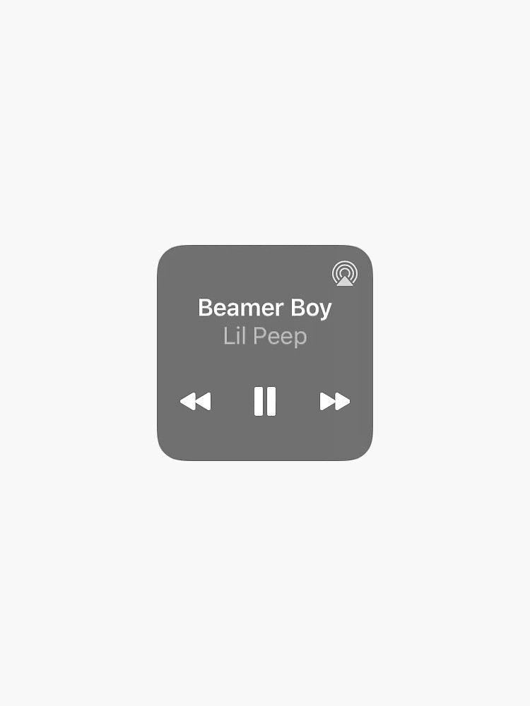 "Lil Peep Beamer Boy" Sticker for Sale by BeamerBoyy | Redbubble
