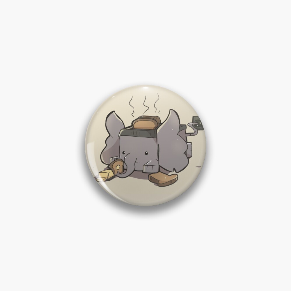 "Elephant Toaster" Sticker for Sale by Yureiikun | Redbubble