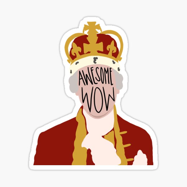 "King George III" Sticker for Sale by ColorfulAsh | Redbubble