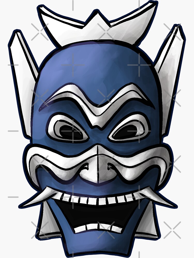 "Blue Spirit Mask Zuko Avatar the Last Airbender Solo" Sticker for Sale ...