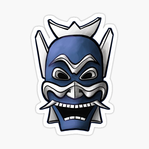 "Blue Spirit Mask Zuko Avatar the Last Airbender Solo" Sticker for Sale ...