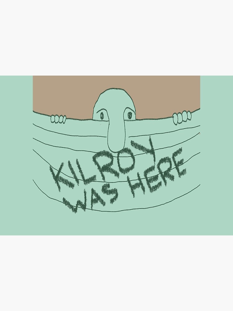 ""Kilroy Was Here" Illusion" Mask by LochNestFarm | Redbubble