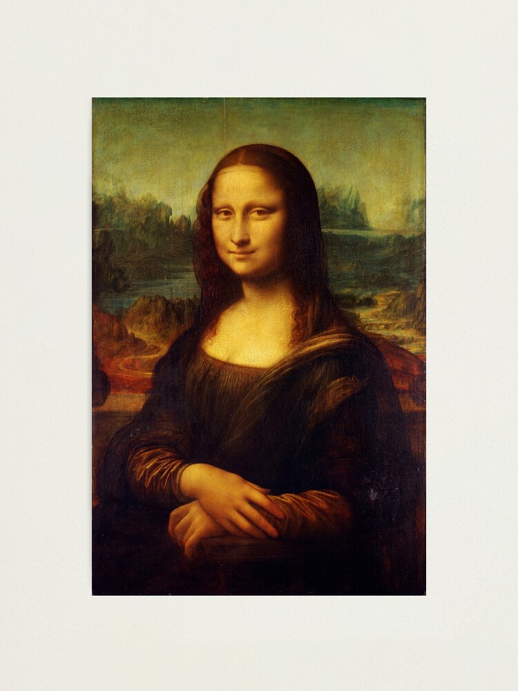 "High resolution - Mona Lisa - Digitally remastered" Photographic Print ...
