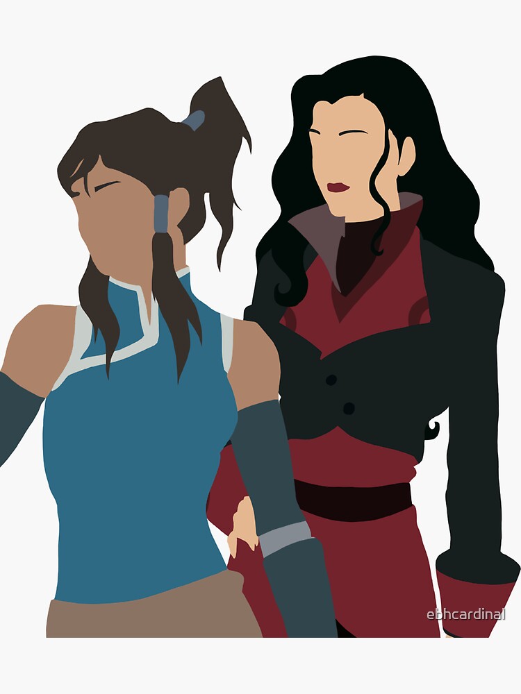 "Korra Asami Korrasami LOK Legend of Korra ATLA" Sticker for Sale by ...