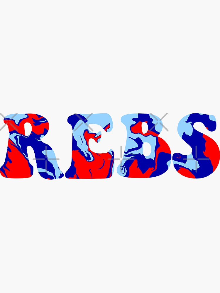 "Rebs" Sticker by Delaneysdesigns | Redbubble