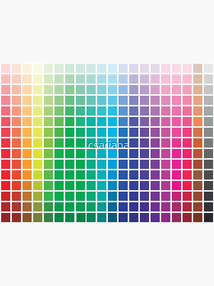 "Pantone Grid" Poster for Sale by csariana | Redbubble