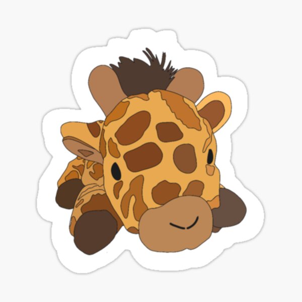 "Cute giraffe block colour design simple " Sticker for Sale by ...