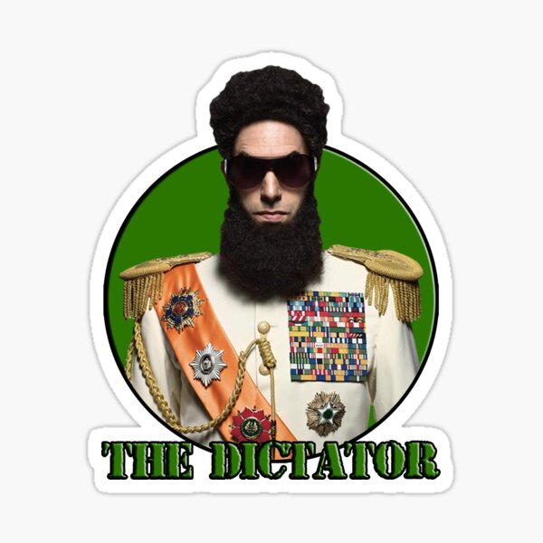 "The Dictator" Sticker by JackCarter2501 | Redbubble