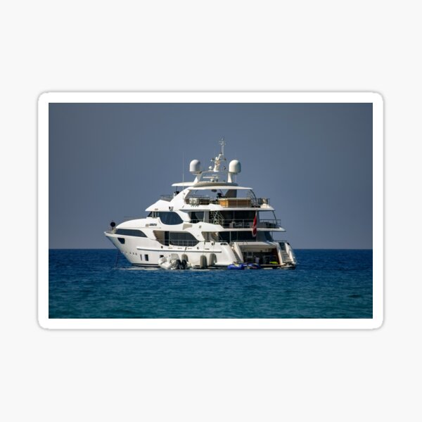 "Mega Yacht, Luxury Yacht, Super Yacht" Sticker for Sale by cubensins ...