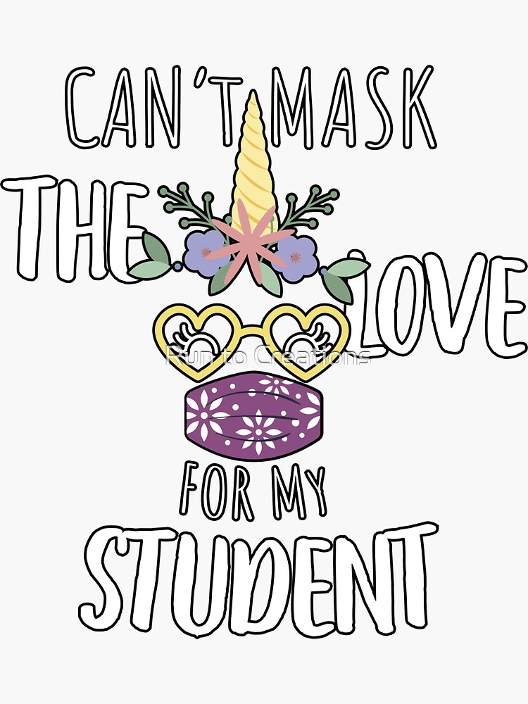 "Can't Mask My Love For My Students - Back To School Teacher Gift 2020 ...