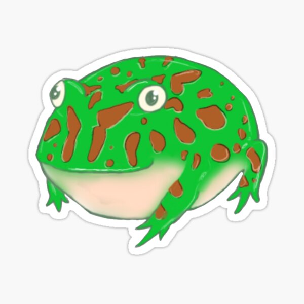 "Pac-Man Frog" Sticker by chameleon-core | Redbubble