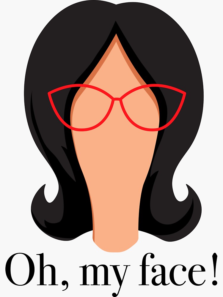 "Oh my face" Sticker by csanchez024 | Redbubble