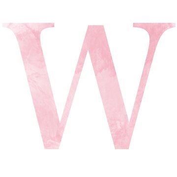 "Personalized Pink Marble Monogram W" Sticker for Sale by TheFamilyVan ...