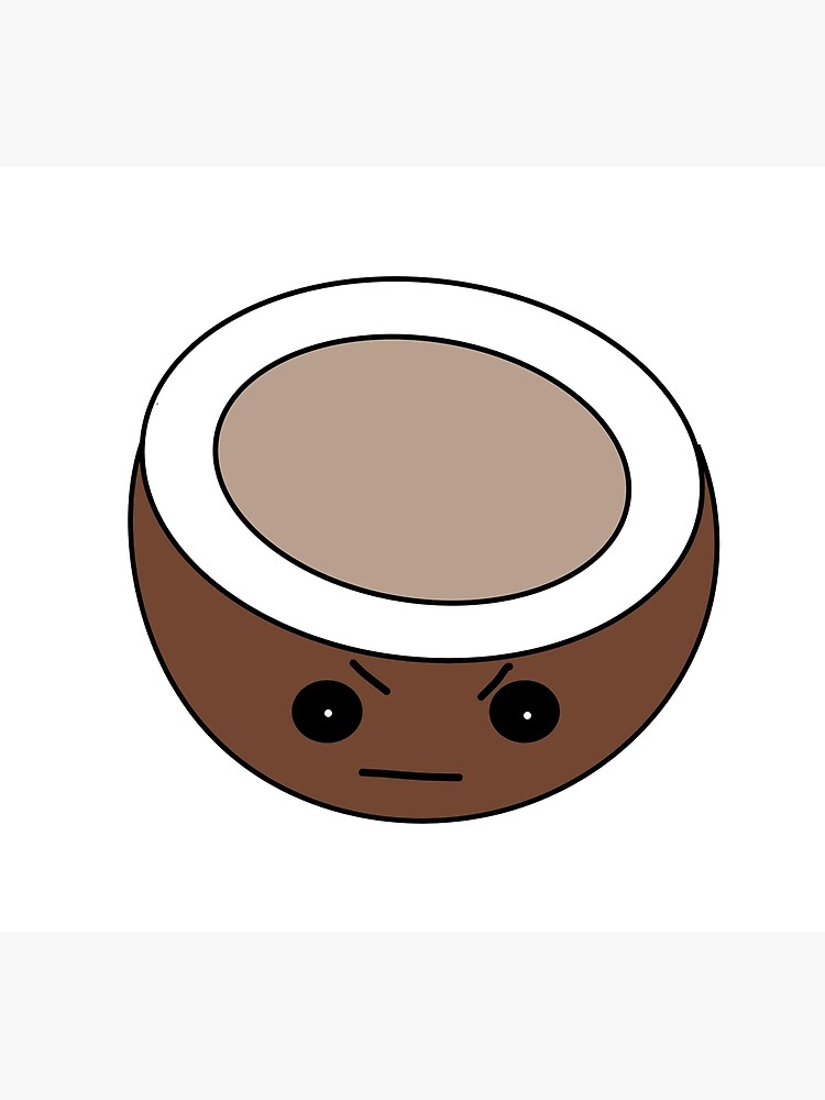 "Angry Coconut" Poster by BoganBest | Redbubble