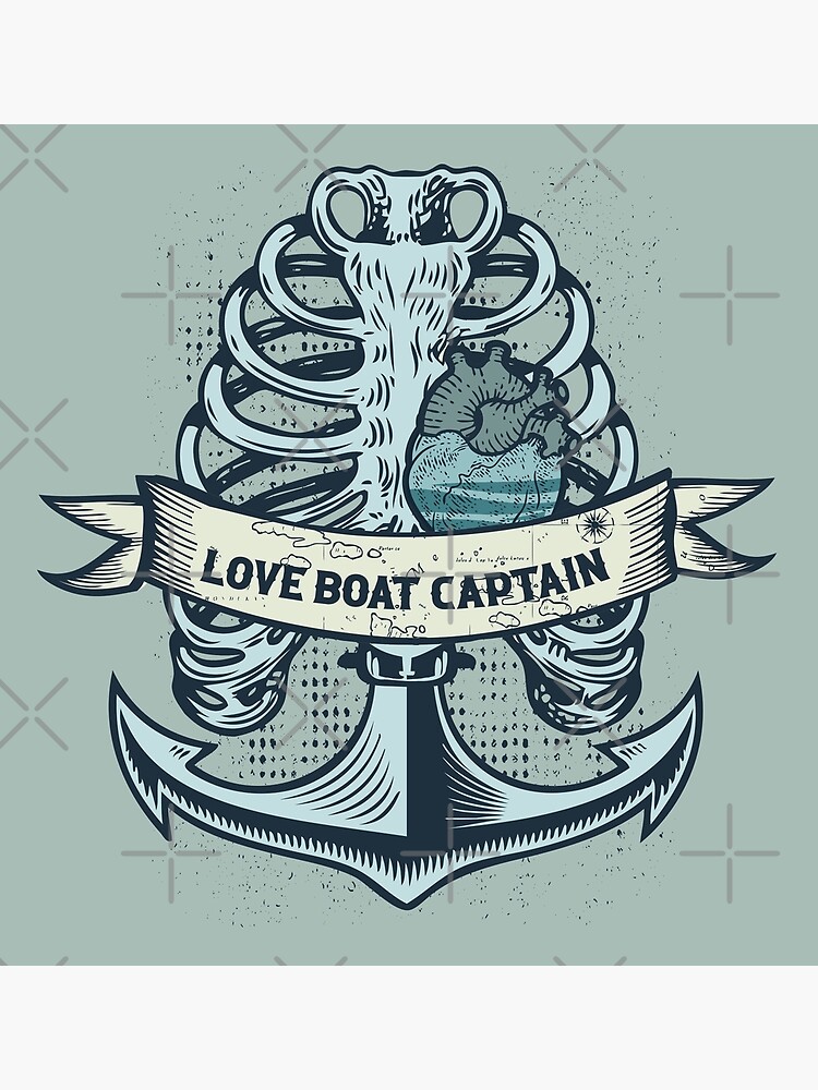 "Love Boat Captain" Poster for Sale by grandmarock | Redbubble