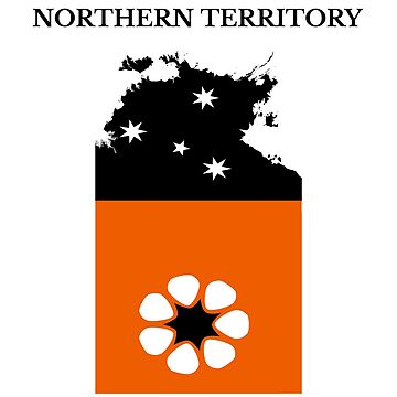 "Northern Territory Map Flag, Australian Territory" Sticker for Sale by ...
