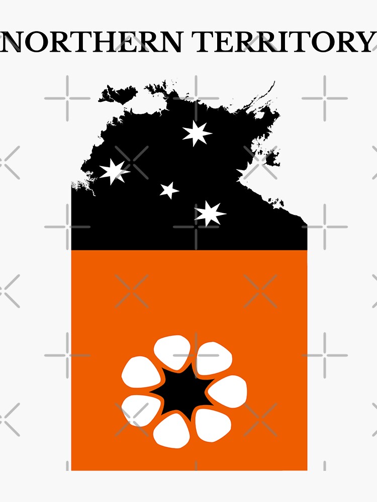 "Northern Territory Map Flag, Australian Territory" Sticker for Sale by ...