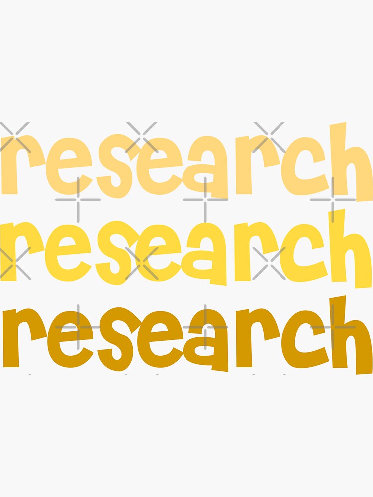 "Research Lettering - Yellow Aesthetic - Occupational Therapy" Sticker ...