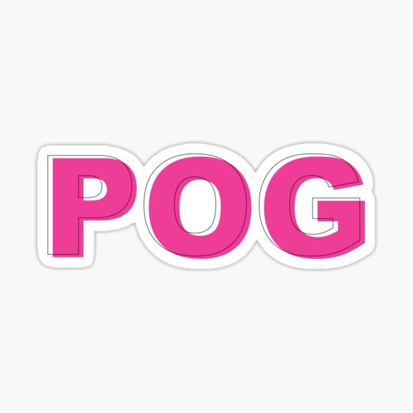 "POG" Sticker for Sale by abbypencox | Redbubble