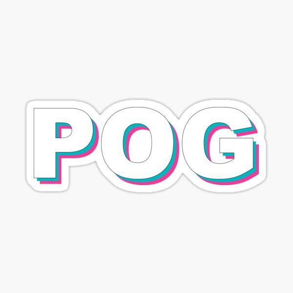 "POG" Sticker for Sale by abbypencox | Redbubble