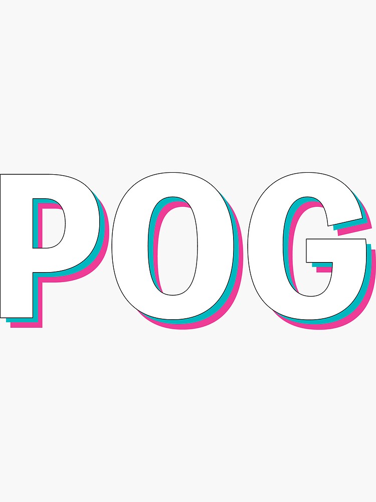 "POG" Sticker by abbypencox | Redbubble