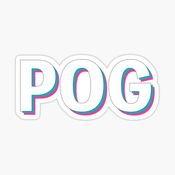 "POG" Sticker by abbypencox | Redbubble