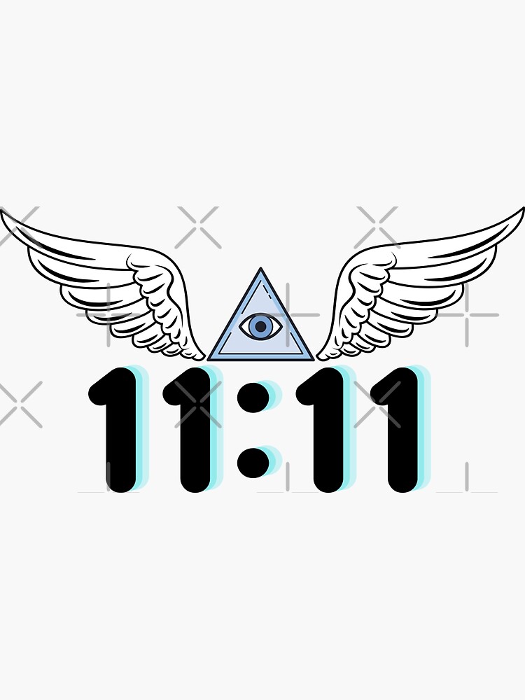 "Angel Number 1111" Sticker for Sale by spiritualmate | Redbubble