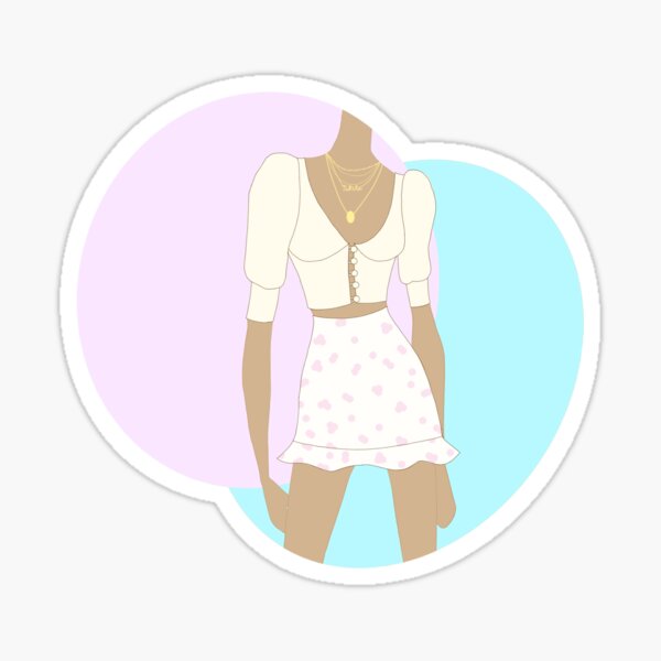 "Aesthetic Outfit Sticker" Sticker for Sale by nredkar | Redbubble