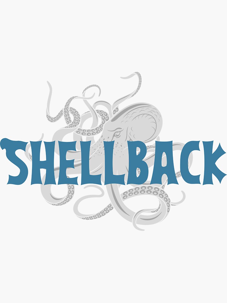 "Shellback Octopus" Sticker for Sale by Samsdesignshop | Redbubble