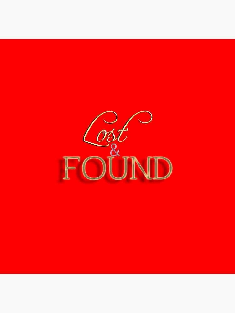 "Lost and Found Logo" Sticker by Jelst | Redbubble