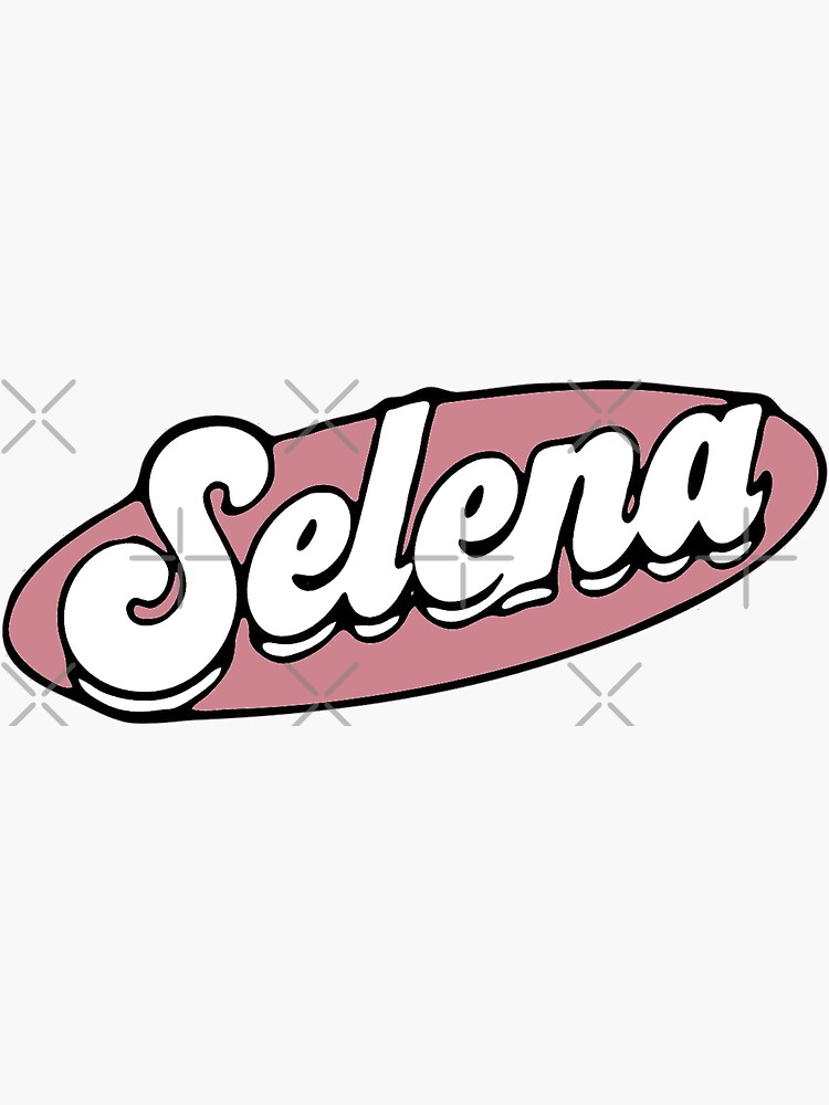 "Ice cream logo Selena" Sticker for Sale by georgiabov | Redbubble