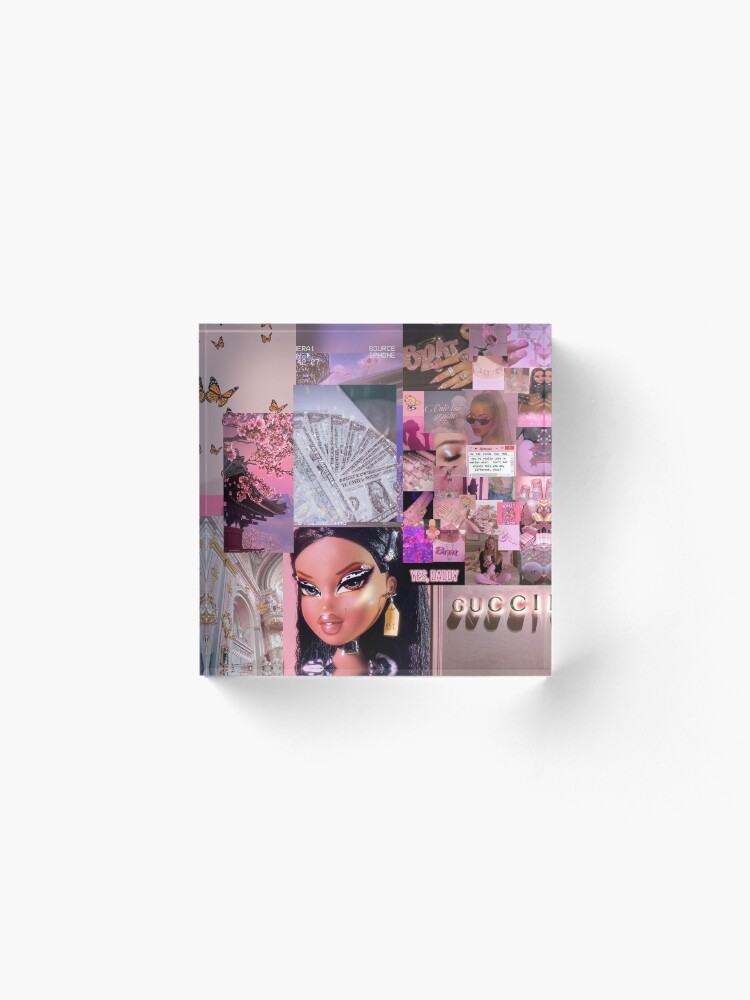 "Pink Baddie Bratz Collage" Acrylic Block for Sale by VeniceStand ...