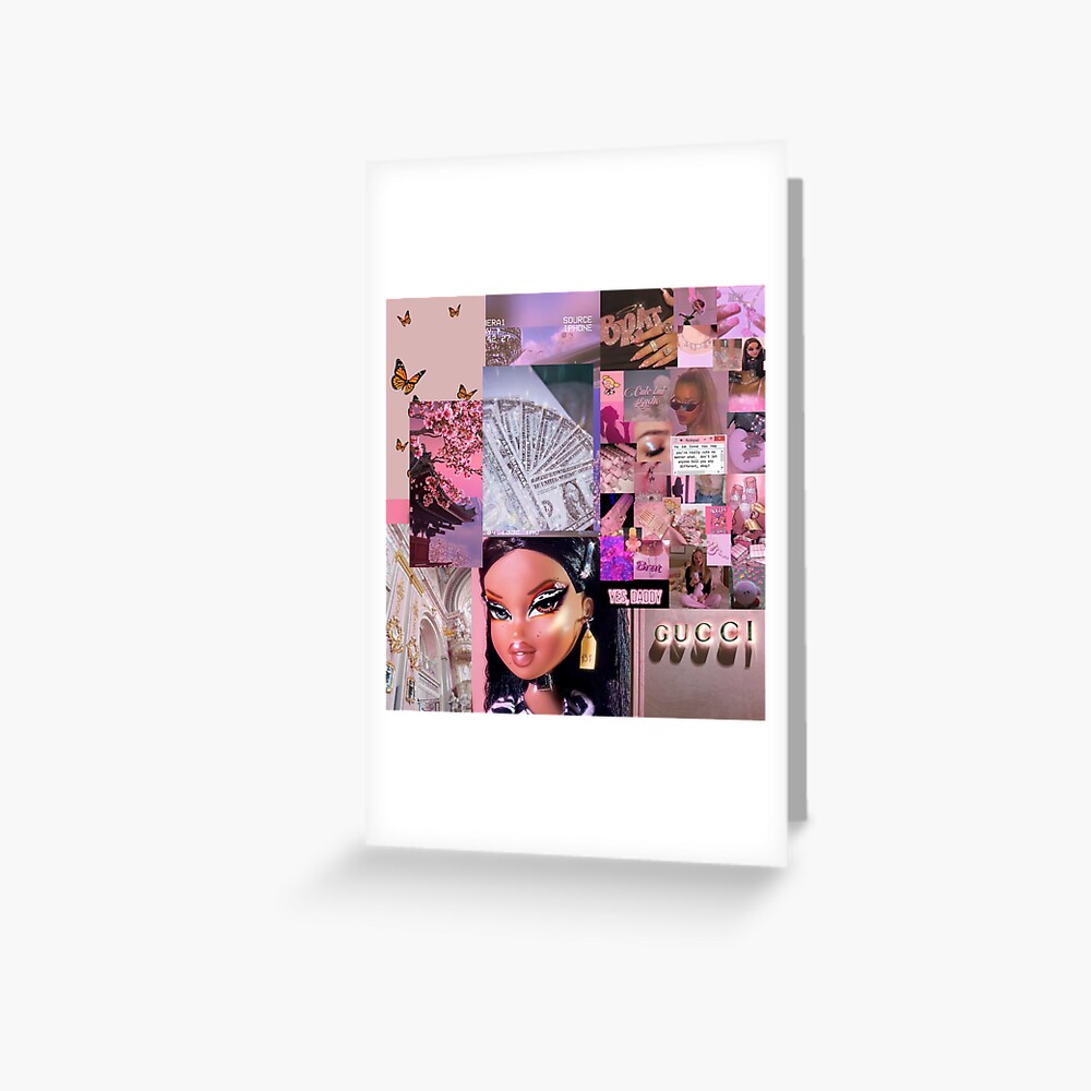 "Pink Baddie Bratz Collage" Greeting Card by VeniceStand | Redbubble