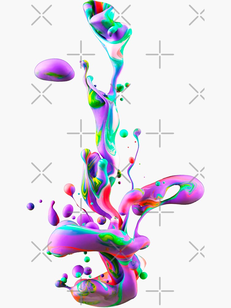"Lila liquid Color Drop" Sticker for Sale by SanjaTosic | Redbubble