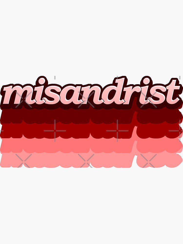 "Misandrist" Sticker for Sale by XicaCo | Redbubble