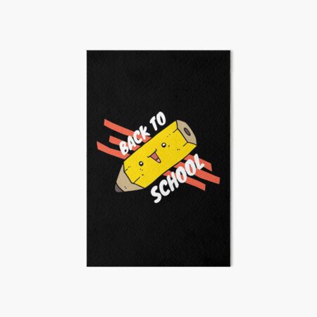 "Back To School Cute Pencil Cartoon" Art Board Print for Sale by ...
