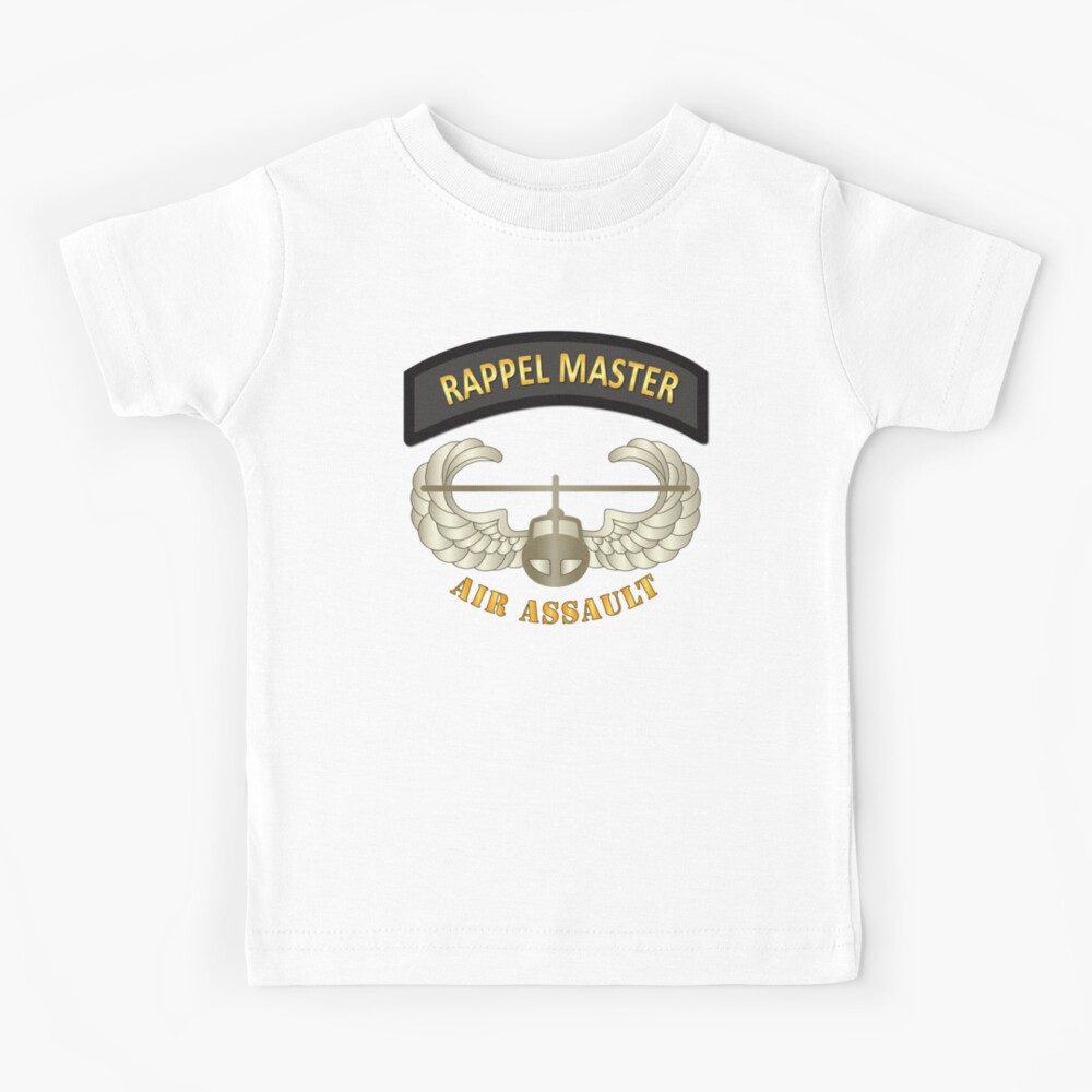 "Army - Rappel Master Tab w Air Assault Badge" Kids T-Shirt for Sale by ...