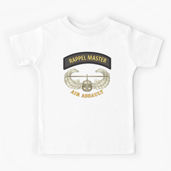 "Army - Rappel Master Tab w Air Assault Badge" Kids T-Shirt for Sale by ...